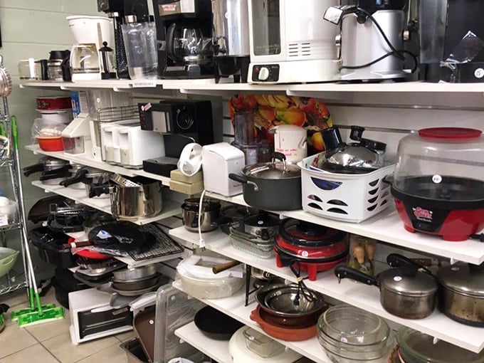 Kitchen gadget paradise! Coffee makers, popcorn poppers, and slow cookers galore – all priced to make home chefs do a happy dance.