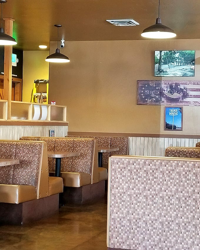 The kind of interior that makes you want to settle in and solve the world's problems.