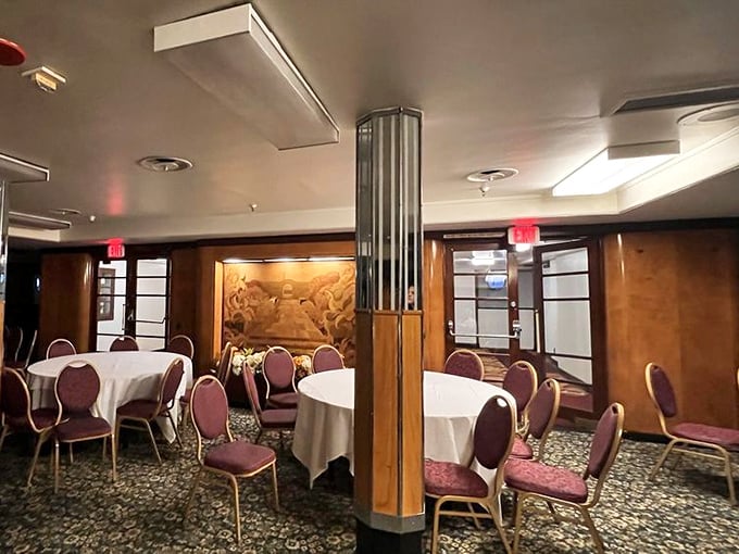This elegant lounge once hosted the world's elite during transatlantic crossings—now it welcomes anyone seeking a taste of bygone maritime luxury.
