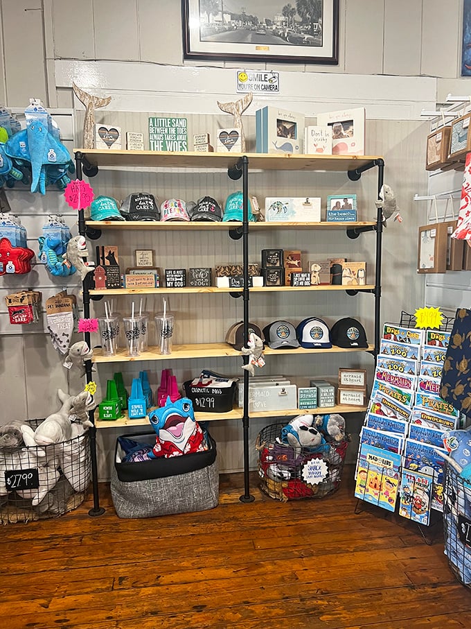 Beach-themed merchandise that actually makes you smile instead of cringe. Souvenirs that won't end up in next year's garage sale.