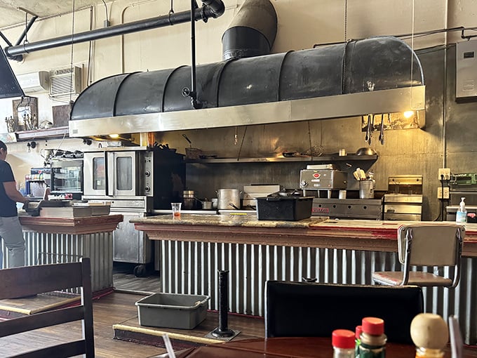An open kitchen where transparency isn't just a buzzword—it's a way of life. Nothing to hide when you're doing everything right.
