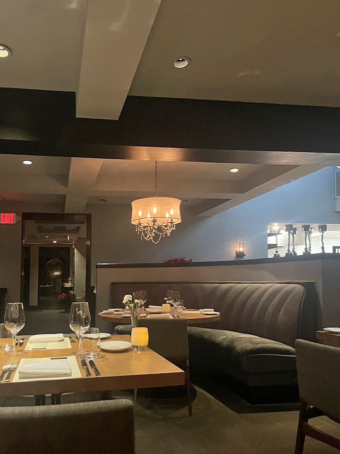 Dining room lighting that makes everyone look like they're in a Nancy Meyers movie – flattering, warm, and inviting.