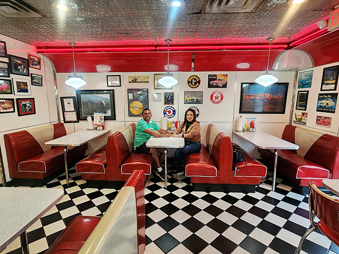 These booths have witnessed first dates, family celebrations, and countless coffee refills—each one a front-row seat to American dining theater.