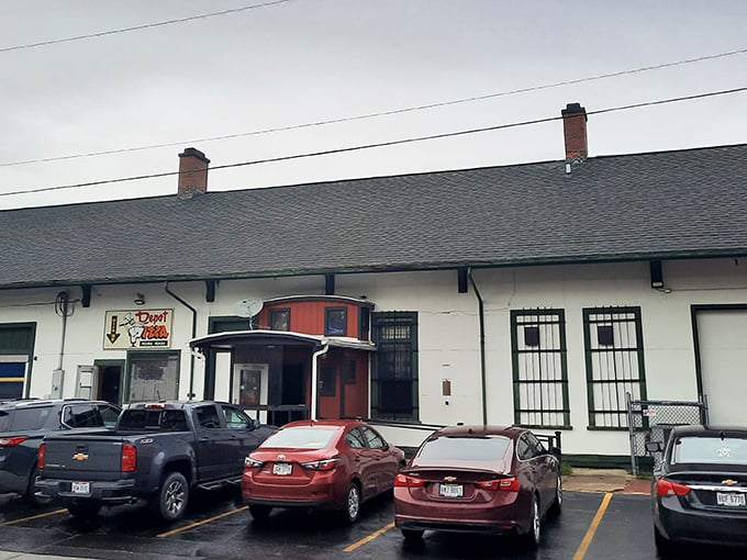 A packed parking lot is the universal sign of good food. Even on a cloudy day, locals know where to find comfort in carbohydrate form. 