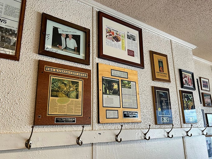 The wall of fame tells stories of satisfied customers, famous visitors, and decades of barbecue excellence—history you can almost taste.