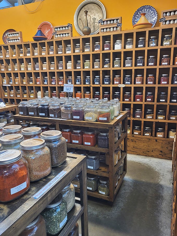 A spice library that would make Julia Child weep with joy - organization goals for the ages.