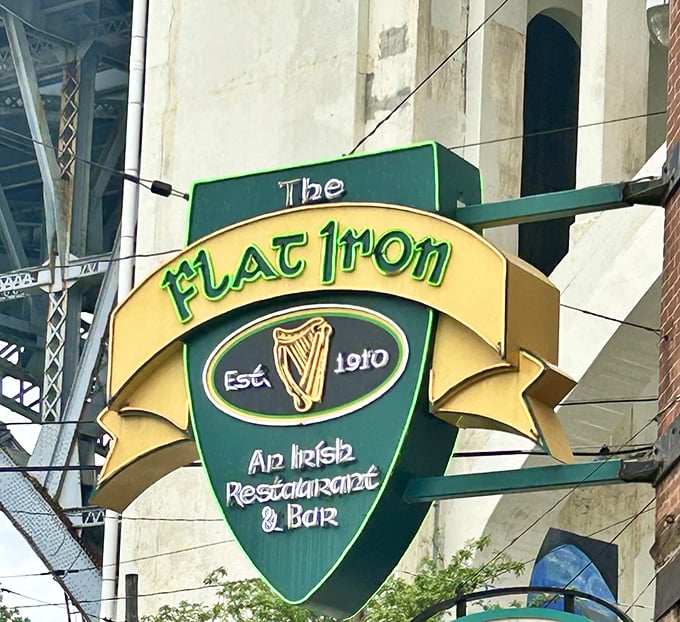 That vintage sign hanging proudly since 1910 isn't just advertising—it's a promise of Irish hospitality that's been kept for over a century.