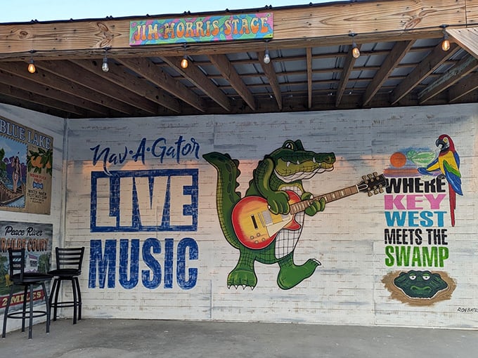 "Where Key West meets the swamp" isn't just a slogan—it's a promise delivered through live music on the Jim Morris Stage.