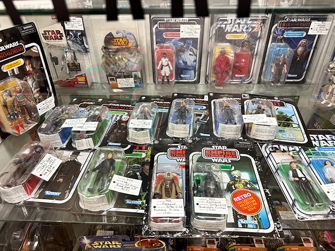 The Force is strong with this collection. Star Wars figures in original packaging—the retirement fund many of us wish we'd started.