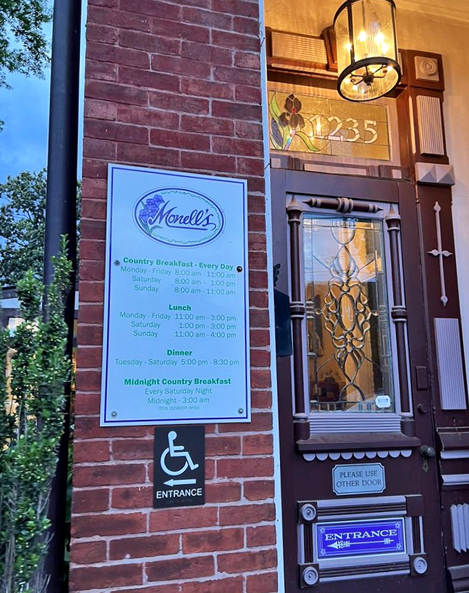 The hours posted outside might as well say "Open whenever you're hungry" because there's always something delicious waiting inside these brick walls.