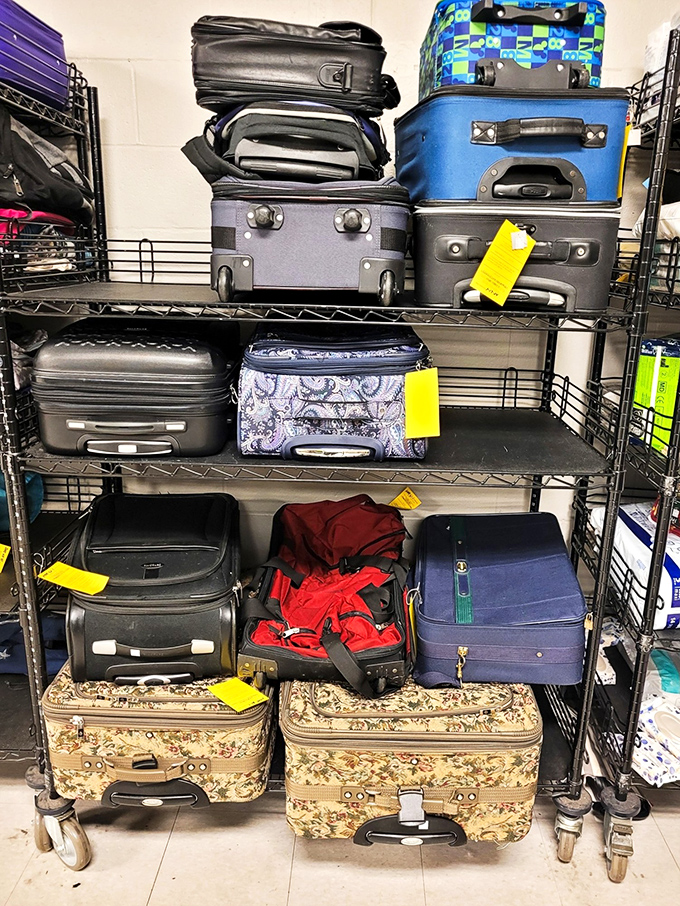 Luggage with stories to tell, waiting for new adventures. These suitcases prove that second-hand doesn't mean second-rate when it comes to traveling in style.