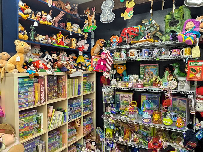 Toys everywhere creating a wonderland that makes grown adults suddenly remember being eight years old.