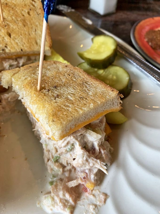 The tuna melt that transforms humble fish into something worthy of a standing ovation and encore.