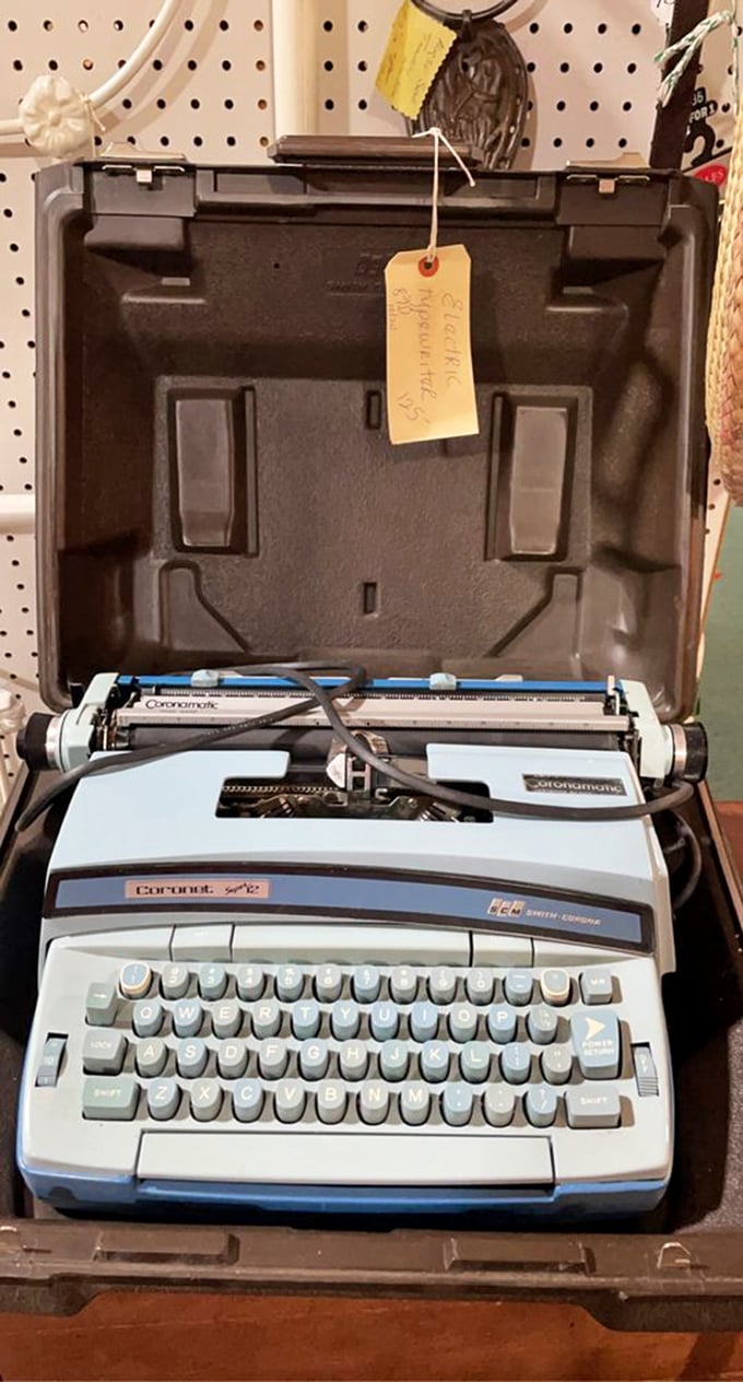 This Smith-Corona typewriter is ready for its second act – perhaps with a novelist who wants to feel the satisfying punch of keys against paper.