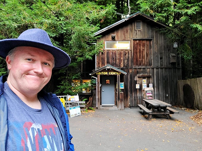 The visitor center—rustic, charming, and containing more genuine wisdom than a thousand travel influencers' social media accounts combined.