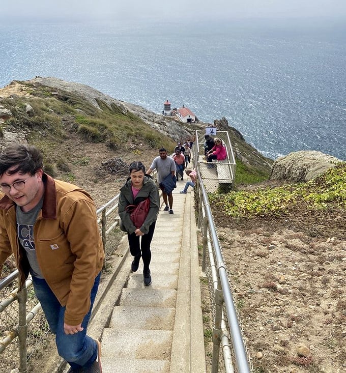 The uphill pilgrimage: Visitors making the climb back up prove that some of California's best workouts don't require a gym membership.