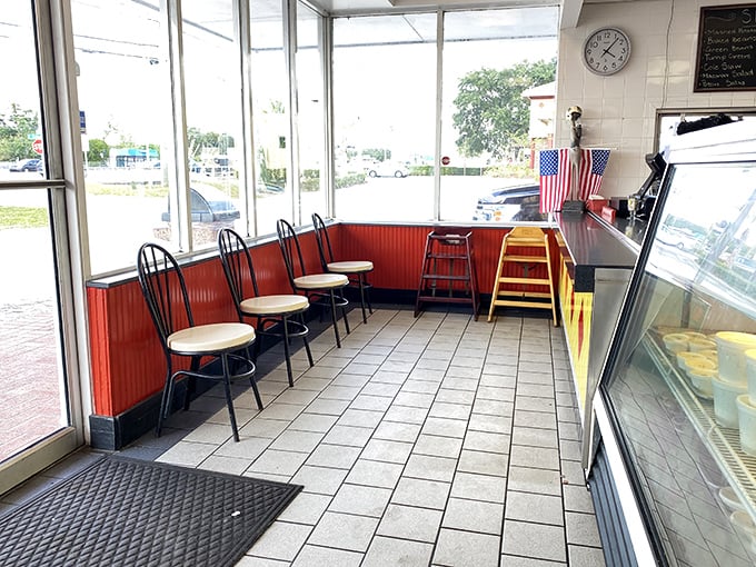The waiting area where anticipation builds with each passing minute—like a culinary departure lounge for your taste buds' journey to flavor country. 