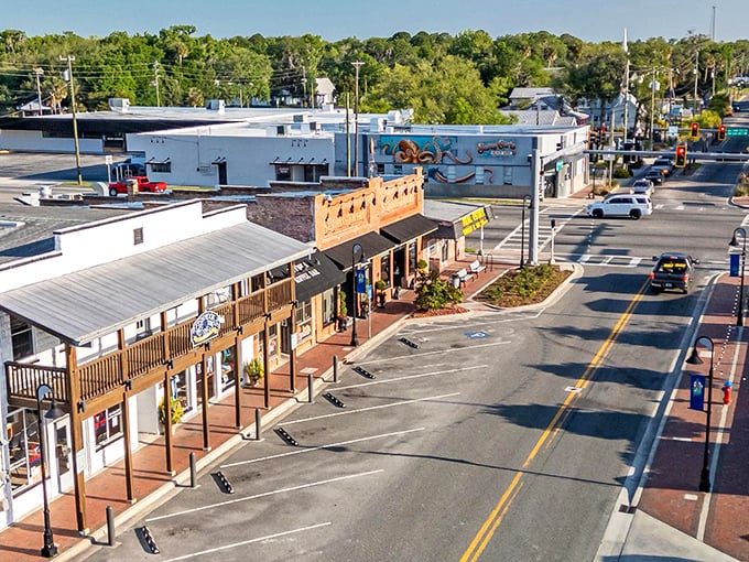 Crystal River's octopus mural watches over traffic like an eight-armed crossing guard with serious artistic flair.