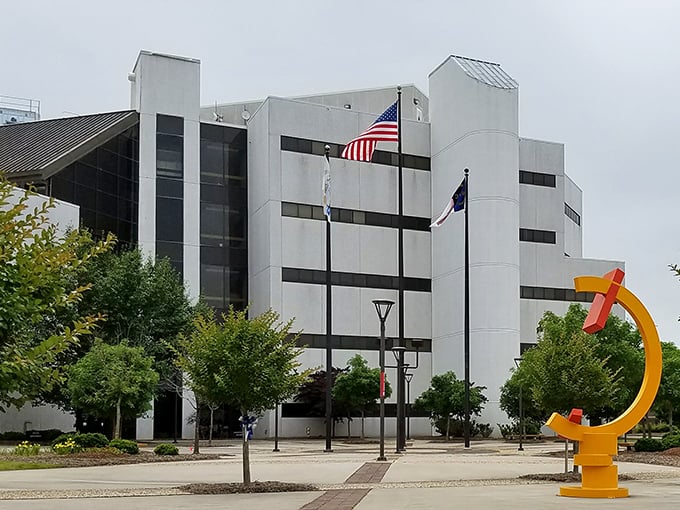 Rocky Mount's civic center stands as a symbol of community pride and progress—where local government meets welcoming public spaces.