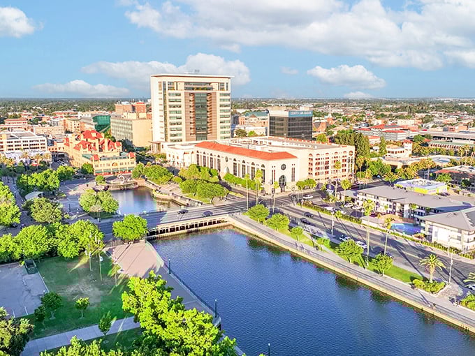 Stockton's waterfront development reflects this Delta city's renaissance, where rivers meet progress in California's great Central Valley.
