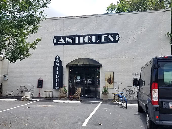 That white exterior houses a factory of memories, not machinery – pure vintage gold.