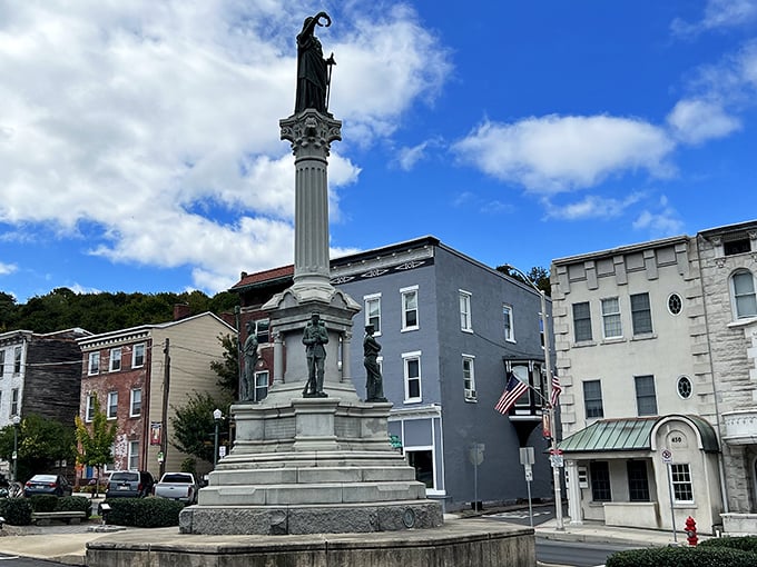 This monument to community pride stands tall, watching over a city where retirement budgets thrive.
