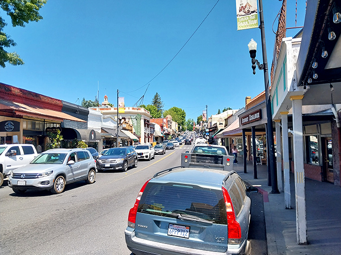 Sonora's wooden sidewalks echo with forty-niner footsteps while embracing modern mountain family life.