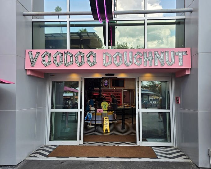 Voodoo's modern Universal Boulevard location brings Portland's quirky donut magic to the heart of theme park country.