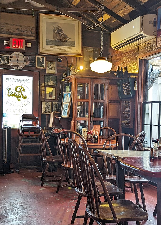 The walls tell stories the menu doesn't – decades of memories captured in photos and memorabilia that no interior designer could replicate.