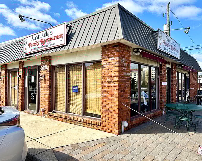 Aunt Judy's Family Restaurant promises home-style comfort in a no-frills brick building – where breakfast specials come with a side of local gossip.