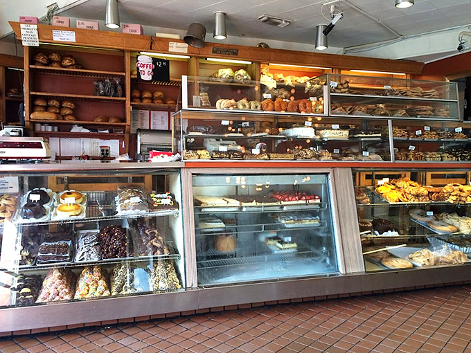 The bakery case—a showcase of old-school treats that have fallen out of fashion elsewhere but remain proudly on display at Canter's, tempting even the most determined dieter.