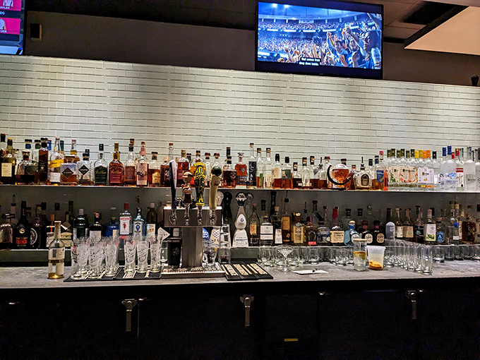 A bar stocked like an Italian grandmother's liquor cabinet—if nonna were a professional mixologist with excellent taste and unlimited budget.