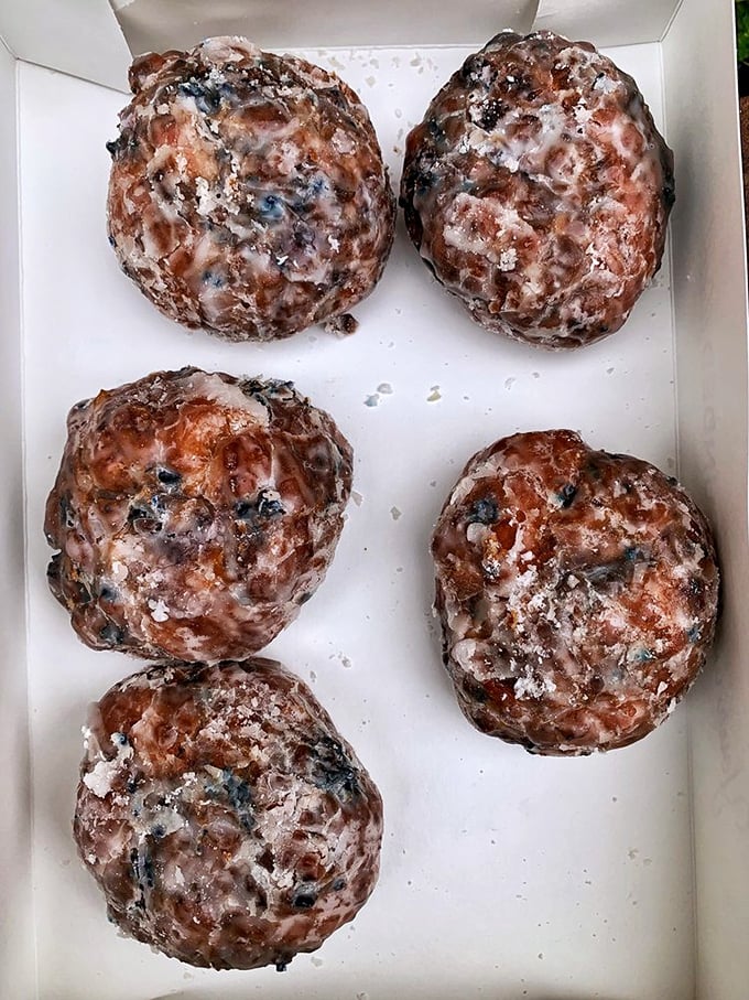 Blueberry fritters that could make a grown person weep. These irregular beauties are what happens when berries and dough have a perfect romance.