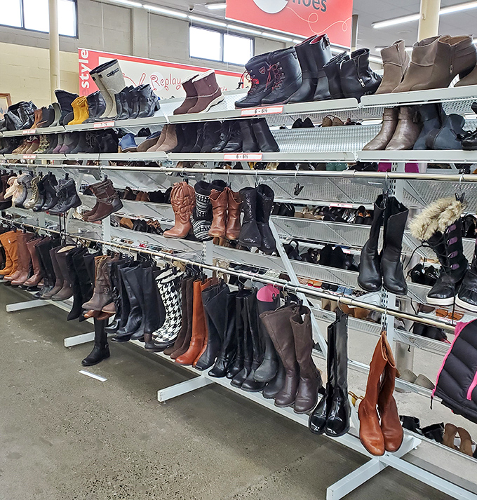 Boot boulevard! From cowboy kicks to winter warriors, footwear finds a second life while your wallet breathes a sigh of relief.