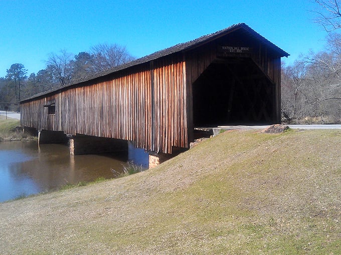 This weathered covered bridge has sheltered countless travelers and romance-seekers—proving that sometimes the most direct route isn't necessarily the most memorable.