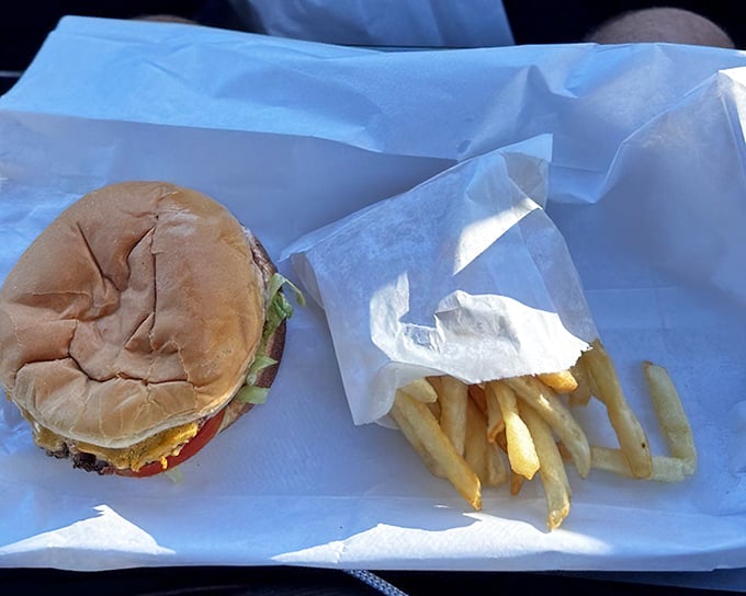 The classic combo that's fueled American road trips since cars had tailfins. Simple pleasures wrapped in paper, not pretension.