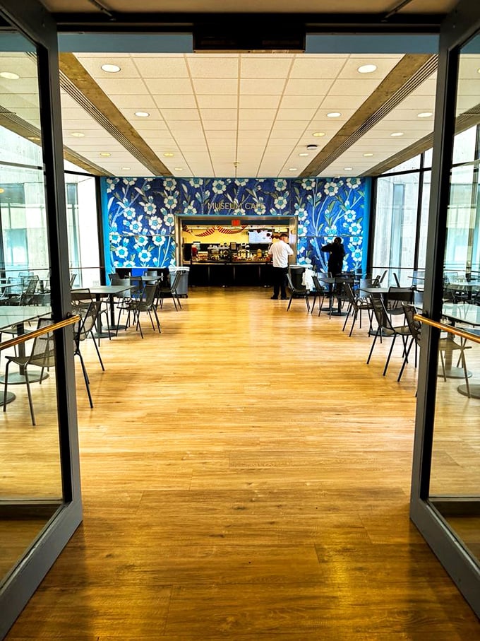The museum café serves sustenance for body after you've thoroughly fed your soul.