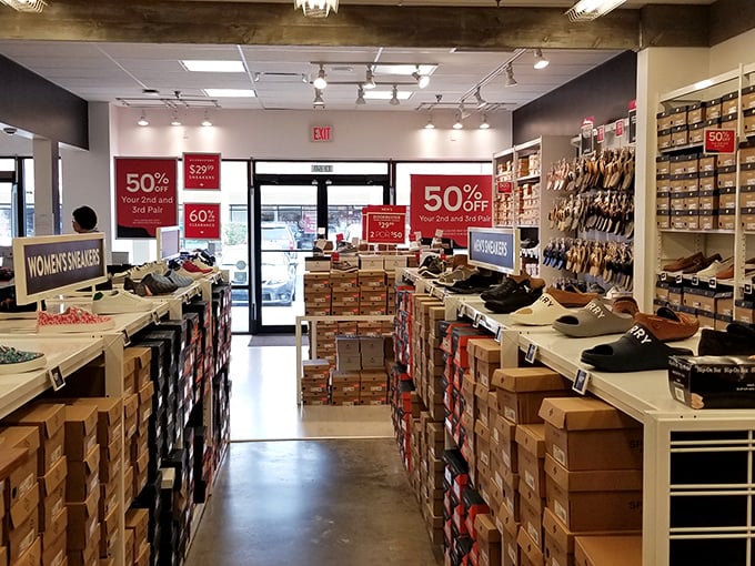 Shoe paradise where comfort meets discount – the rare retail experience where both your feet and wallet walk away happy.
