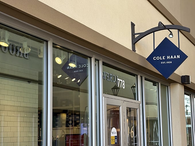 Cole Haan's minimalist storefront hides maximum style – where comfort meets luxury in footwear and accessories.