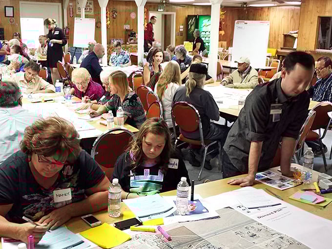 Community planning in action—where decisions about Boron's future are made by the people who actually live there, imagine that!