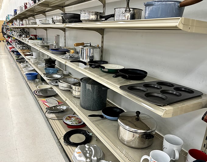 Cast iron treasures and vintage cookware that have already been seasoned with someone else's culinary triumphs and occasional disasters.