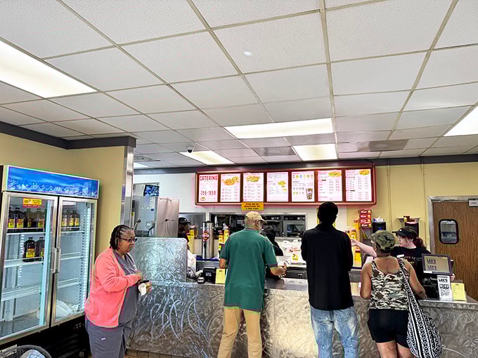 Where chicken dreams come true—the counter where friendly faces take your order and life-changing meals begin their journey to your table.