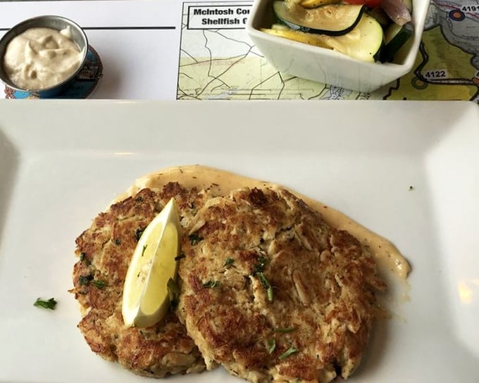 These golden crab cakes with a hint of lemon are what happens when someone respects the crab enough to let it be the star of the show.