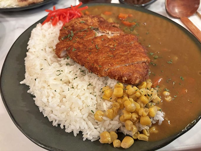 Curry rice with that perfectly golden cutlet is comfort food that transcends cultures and speaks the universal language of "yum."