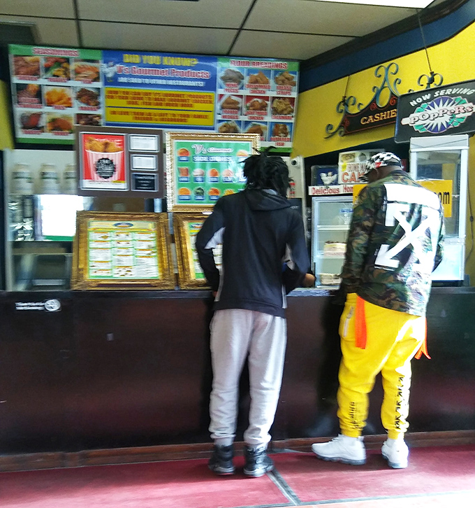 The universal language of waiting for great food. These customers aren't just standing in line – they're participating in a Cleveland tradition that transcends all demographics.