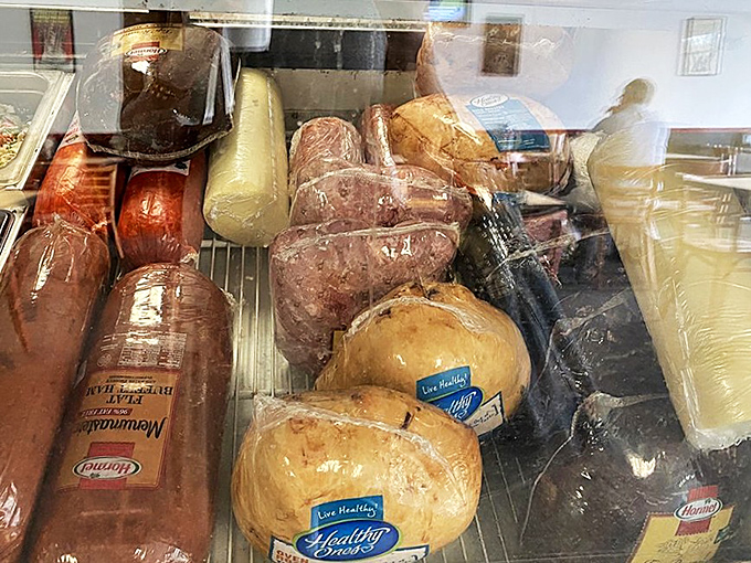 Behind the glass lies the foundation of greatness—quality meats waiting to be transformed into sandwiches worth crossing town for.