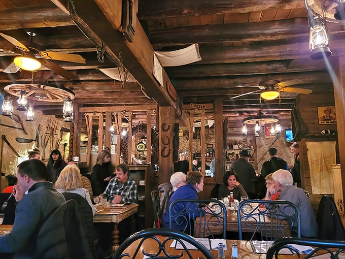 The dining room hums with the satisfied murmurs of people having the kind of meal they'll casually bring up in conversation for weeks.