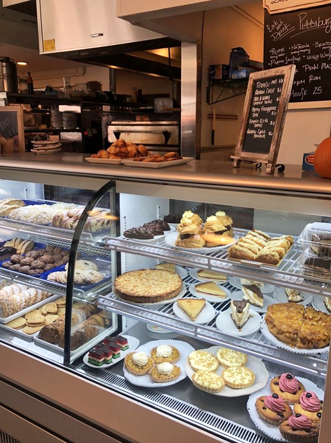Pastry case of dreams – each shelf offering sweet Italian treasures that make saying "I'll just have one" the biggest lie you'll tell today.