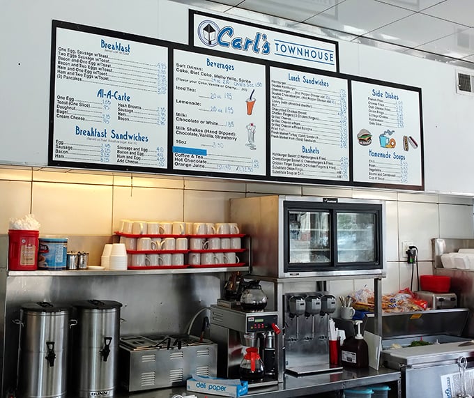 The kitchen at Carl's isn't trying to reinvent the wheel—it's just making sure that wheel is perfectly cooked and served with a smile.