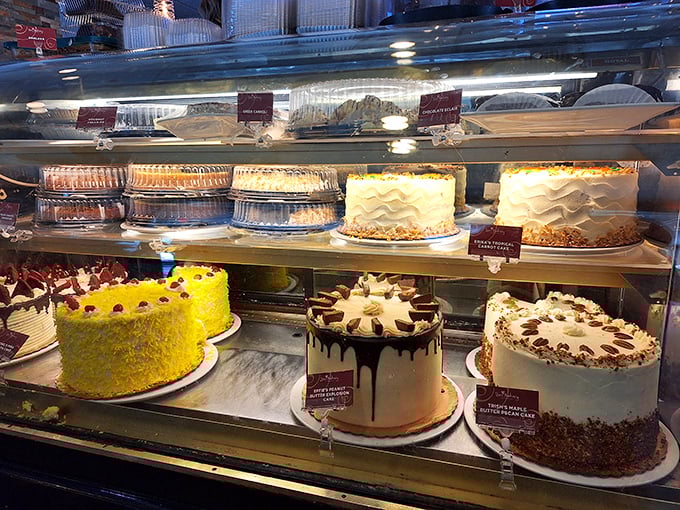 The dessert case: where willpower goes to die and "I'll just have a bite of yours" becomes the lie of the century.
